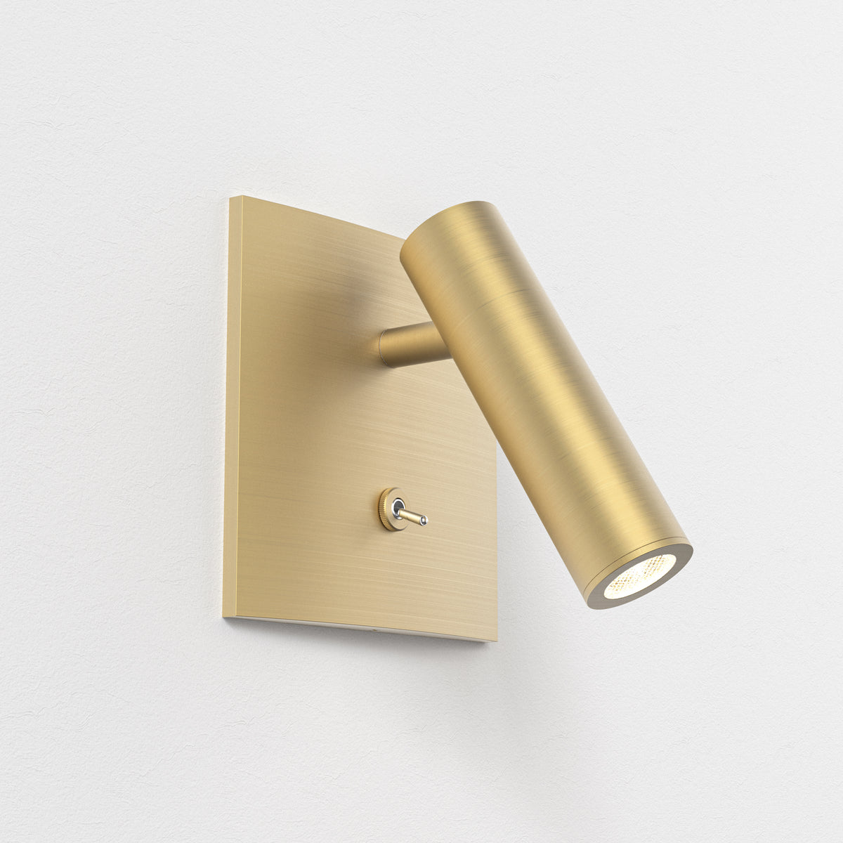 Astro Enna Recess Square Switched LED Matt Gold Interior Reading Light ...
