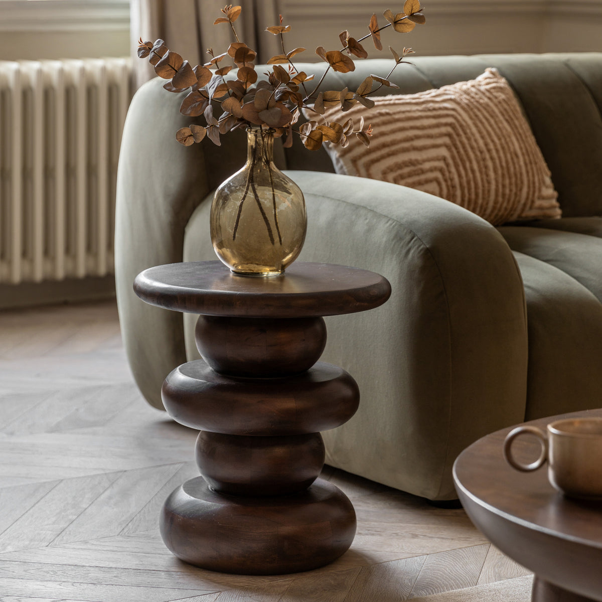 Sculpt Side Table Mango Wood Sculptural Retro Design | Amos Lighting ...