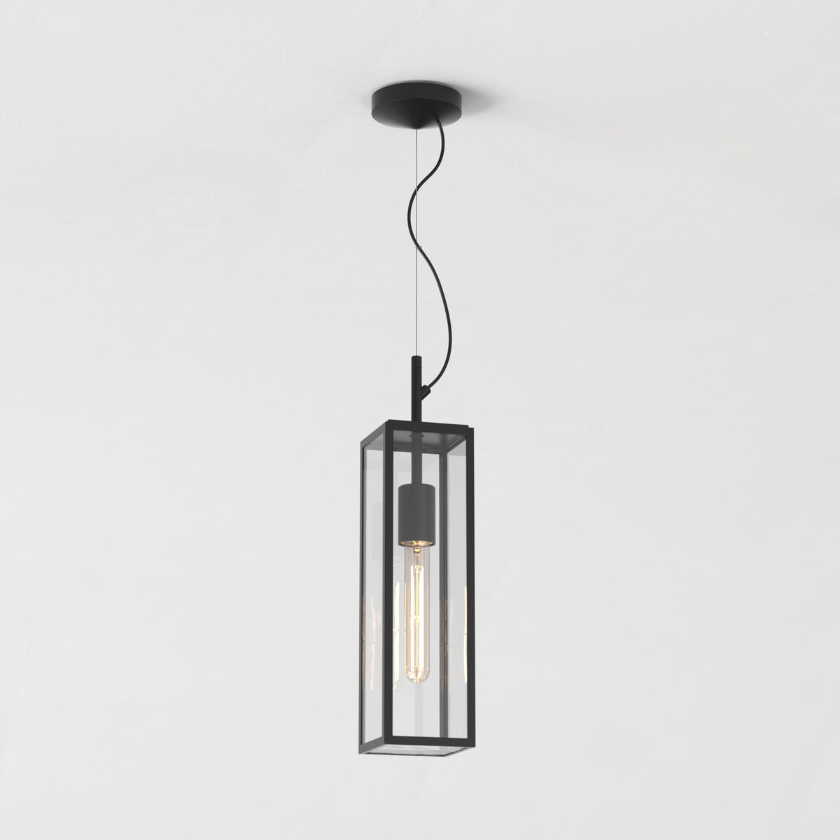 Astro Harvard Pendant Textured Black Outdoor Pendant Light – Amos ...
