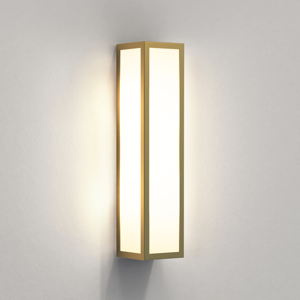 Astro Salerno Natural Brass Outdoor Wall Light – Amos Lighting + Home