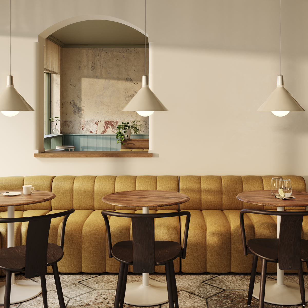 Tala Bower Pendant Light Medium White with Sphere IV Bulb – Amos ...