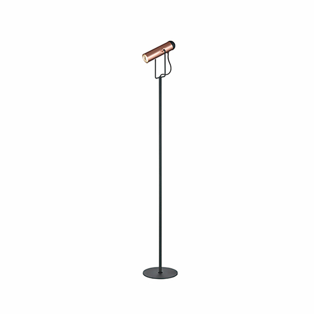 Franklite Ranwell LED Reading Floor Lamp Black and Copper – Amos ...