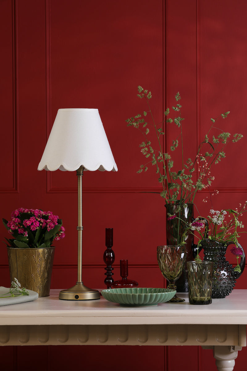 Dar Dahl LED Rechargeable Table Lamp Matt Antique Brass Base Only ...