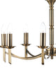 Dar Ambassador 8 Light Chandelier - Antique Brass – Amos Lighting + Home