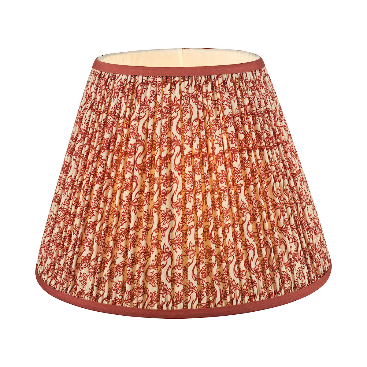 Dar Esther Red Cotton Empire Shade 35cm – Amos Lighting + Home