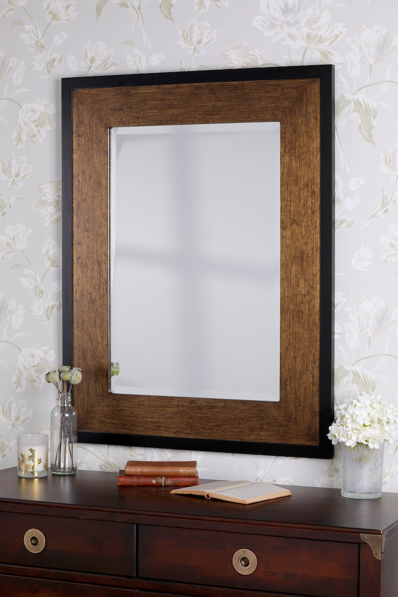 Laura Ashley Cara Mirror Mottled Bronze 93 X 72.5cm – Amos Lighting + Home