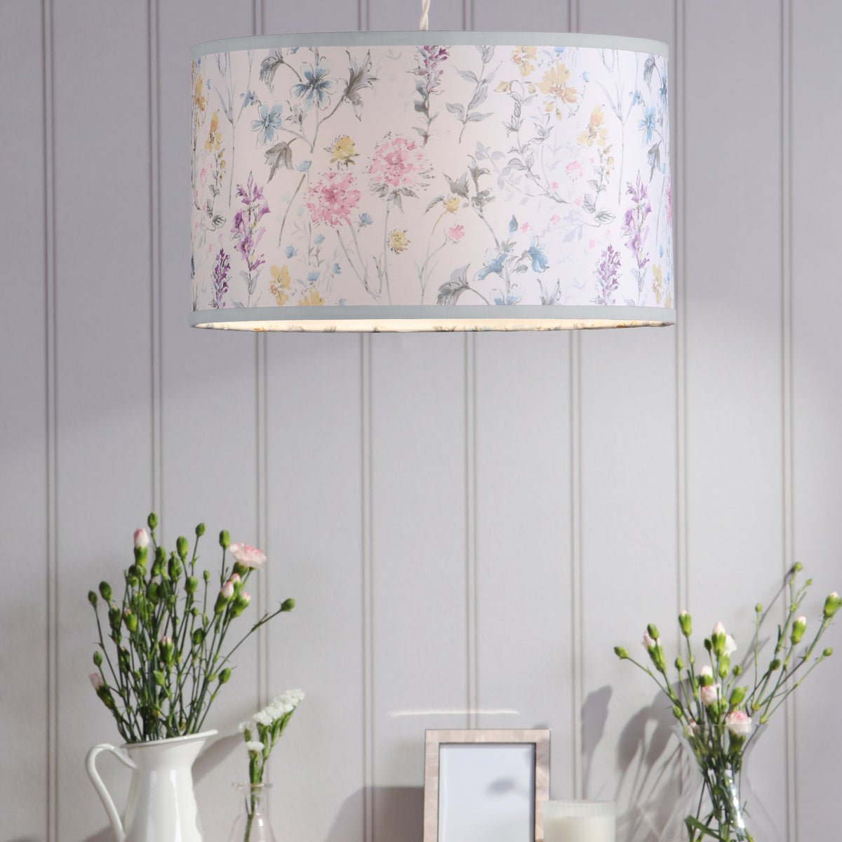 Laura Ashley Wild Meadow Multi Lamp Shade Multi Coloured | Floral ...