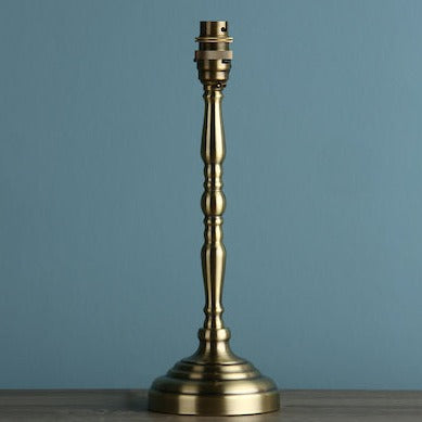 Laura Ashley Corey Antique Brass Candlestick Table Lamp Base – Amos ...