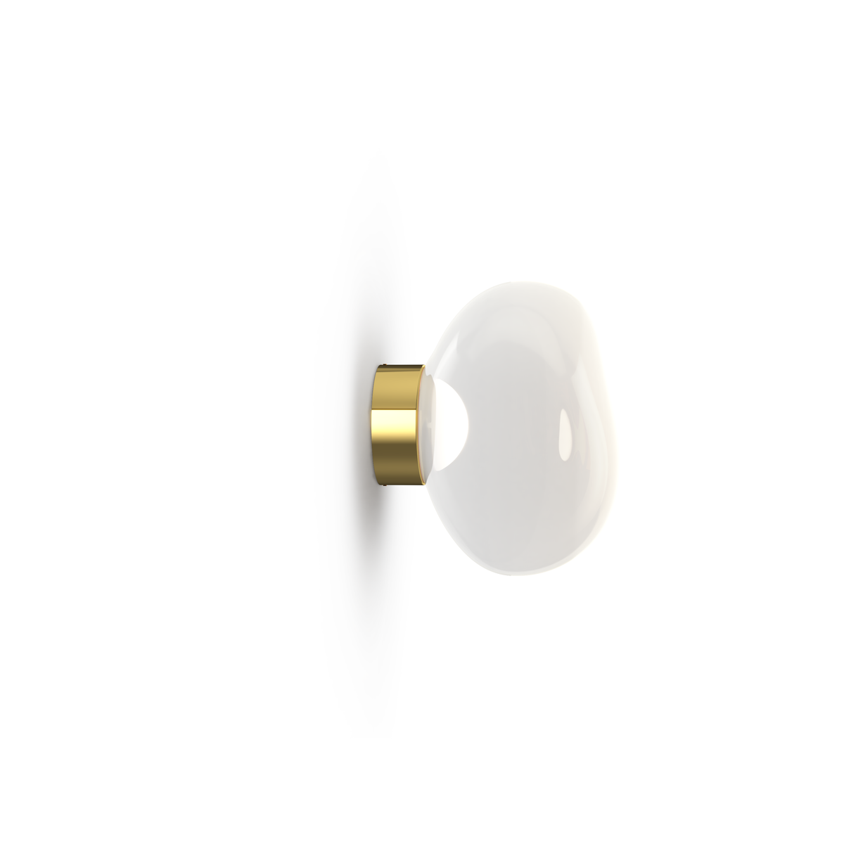 Tom Dixon Melt Surface Mini Opal/Gold LED - Compact Designer Wall Light ...