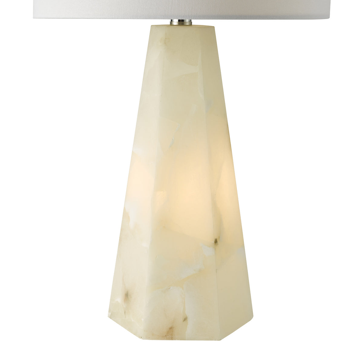 Dar Paget Table Lamp Dual Lit Alabaster Base Only – Amos Lighting + Home