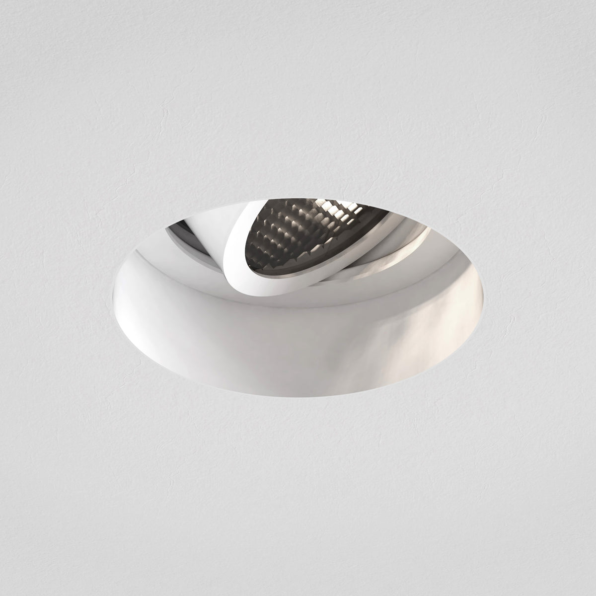 Astro Trimless Slimline Round Adjustable Fire-Rated Matt White Interio ...