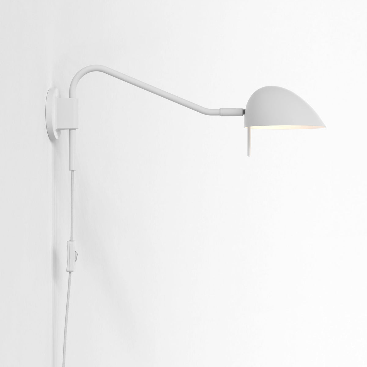 Astro Serge Plug-In Wall Light Matt White – Amos Lighting + Home