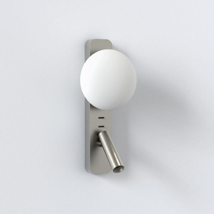 Astro Zeppo Reader Wall Light Matt Nickel – Amos Lighting + Home