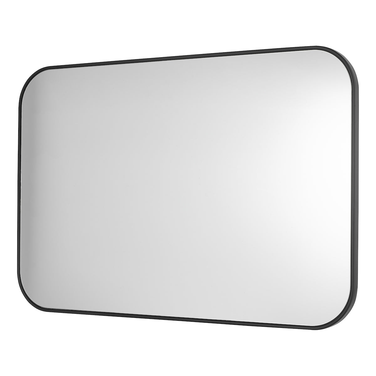 Dar Firuz Rectangle Mirror Thin Matt Black Frame 90 X 60cm – Amos ...