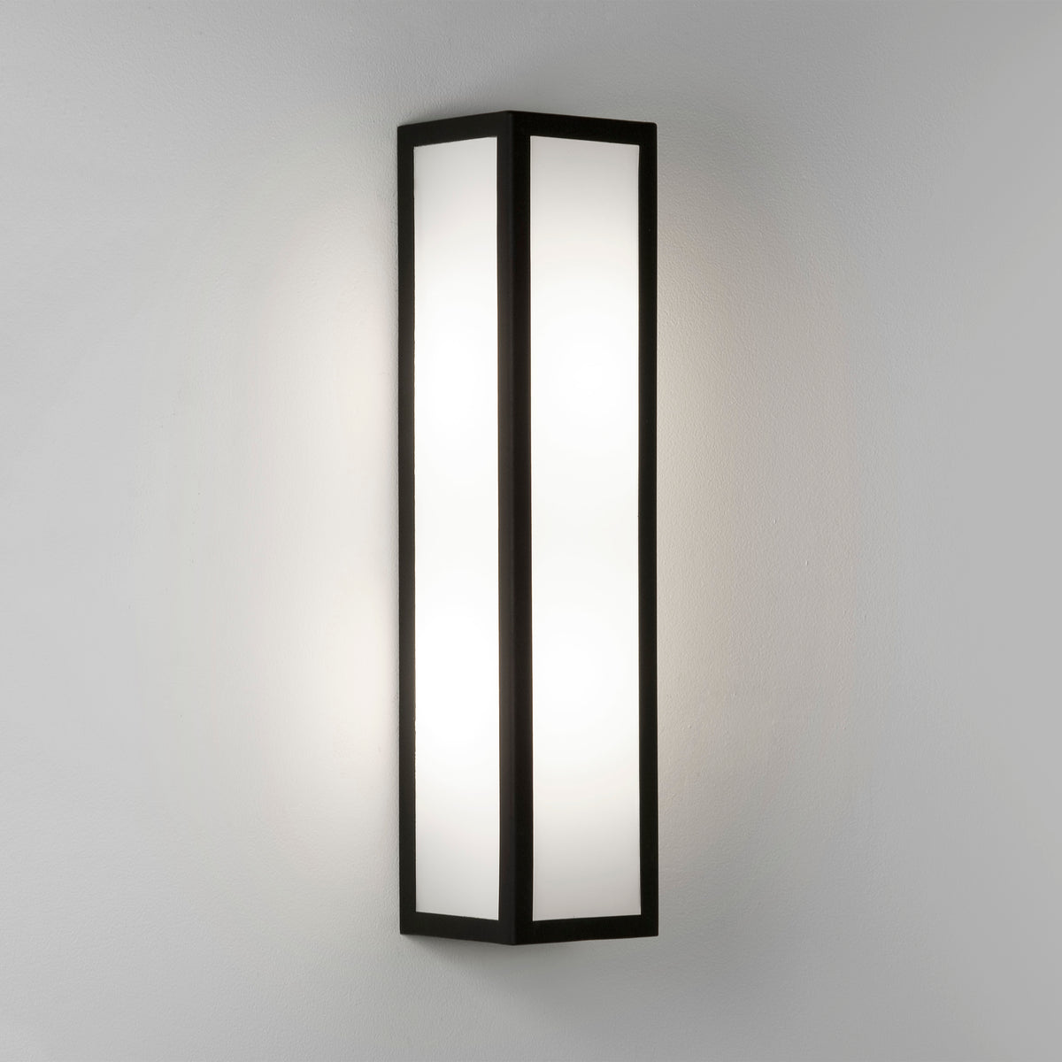 Astro Salerno LED Textured Black Outdoor Wall Light – Amos Lighting + Home