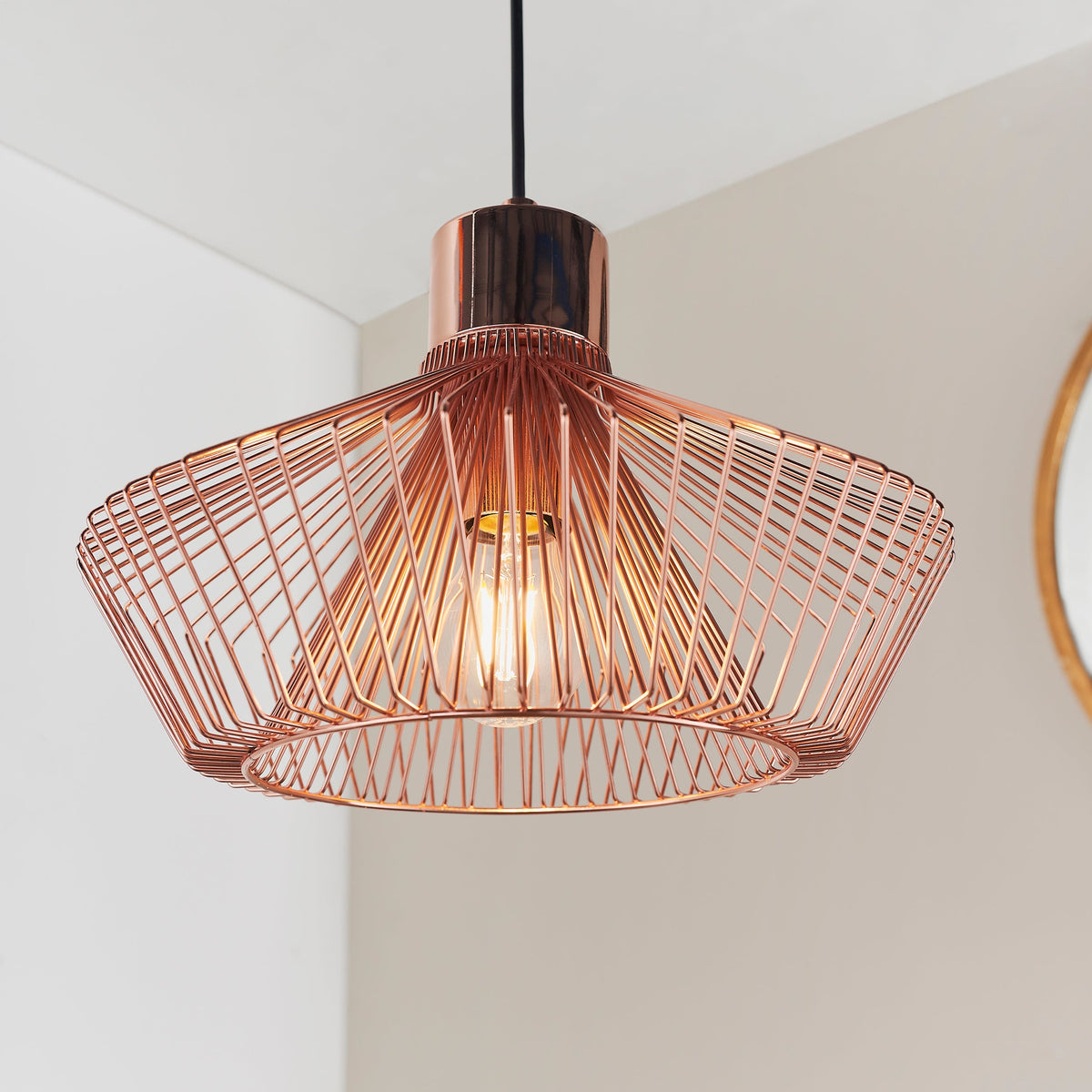 Endon Kimberley Pendant Copper – Amos Lighting + Home