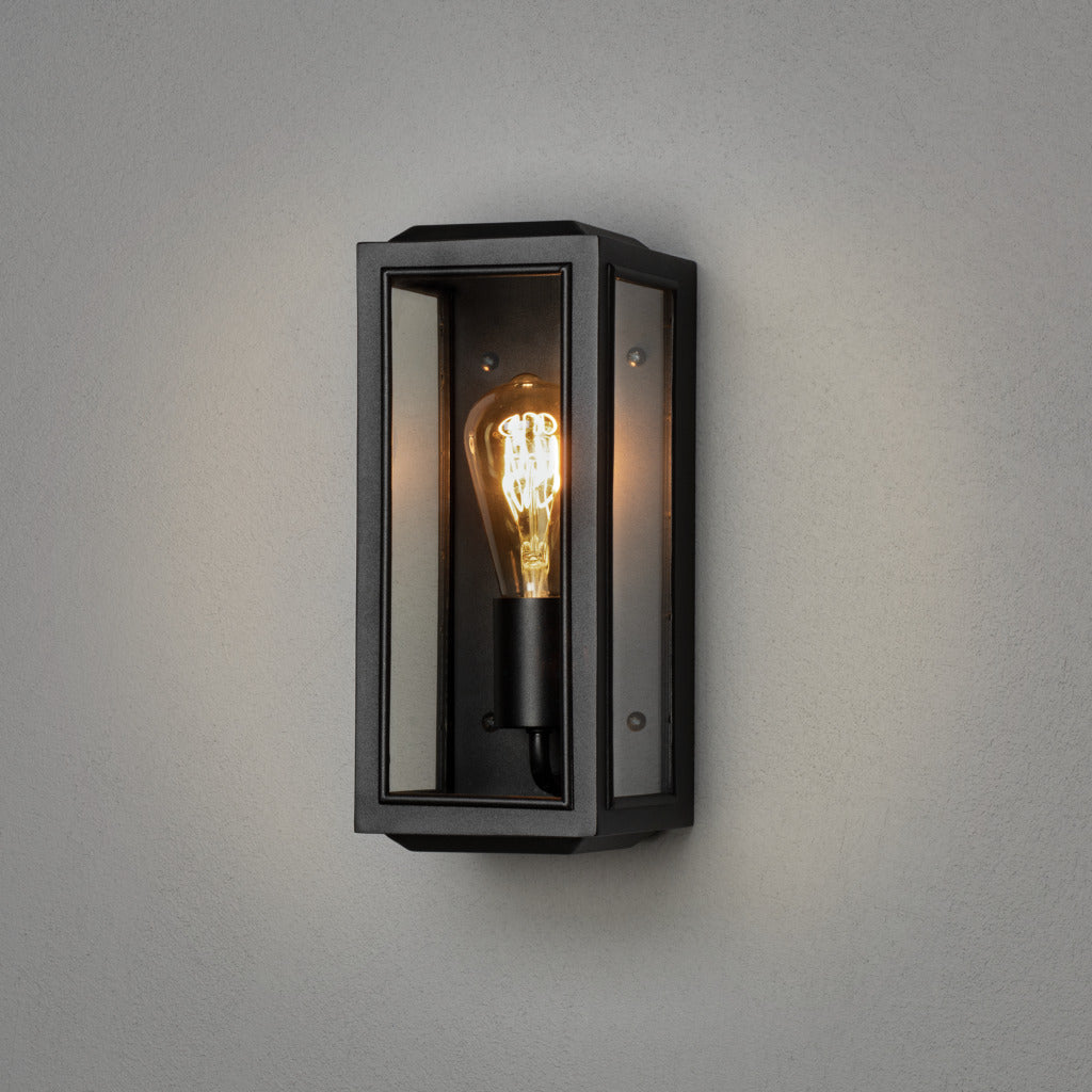 Konstsmide Capri Outdoor Wall Light Small, Black IP44 – Amos Lighting ...