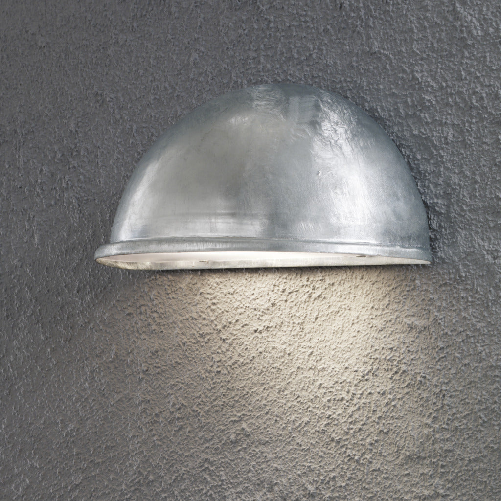Konstsmide Torino Outdoor Wall Light Large Galvanised – Amos Lighting ...