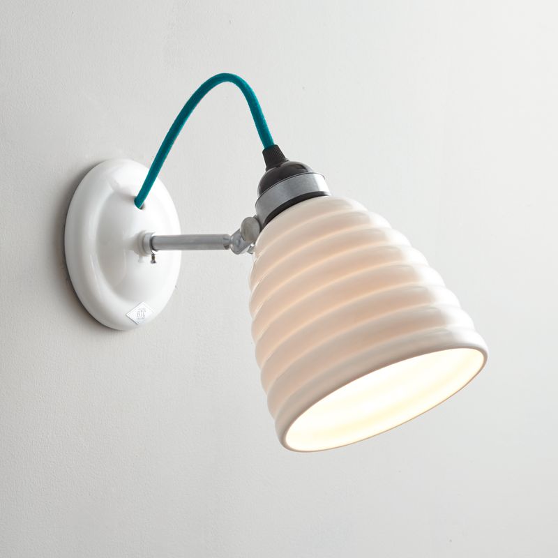 Original BTC Hector Bibendum Wall Light, Turquoise Flex, Un-Switched ...